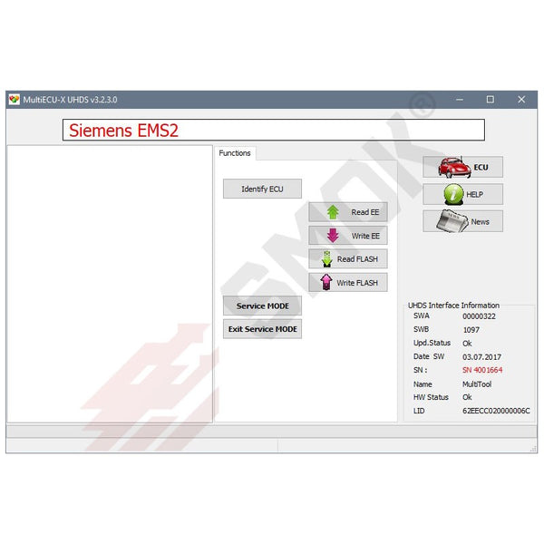 UHDS - EU0024 ECU Siemens EMS,SIM32,MS75.3 | MB Key Group